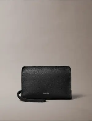 Calvin Klein Foil Embossed Logo Pouch - Black