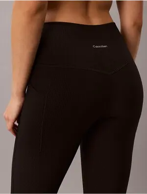 Calvin Klein Soft Sport Rib 7/8 Leggings - Black