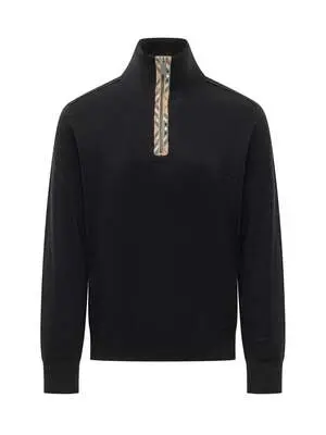 Burberry Cameron Merino Zip Knit