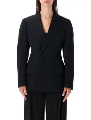 Bottega Veneta Tailored Wool Blazer Jacket - Nero