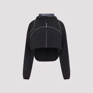 Balenciaga Athletic Cropped Jacket - Black