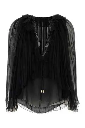 Alberta Ferretti Silk Crepe Blouse