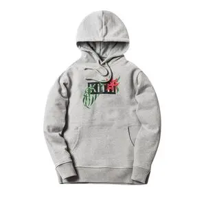Kith In Bloom Classic Logo Hoodie 'heather - Grey