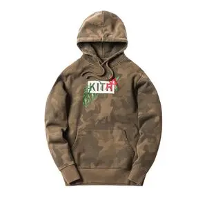 Kith In Bloom Classic Logo Hoodie 'woodland Camo - Brown