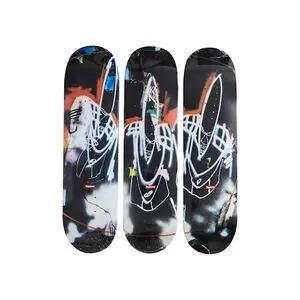 Supreme X Futura Skateboard Deck Set - Black