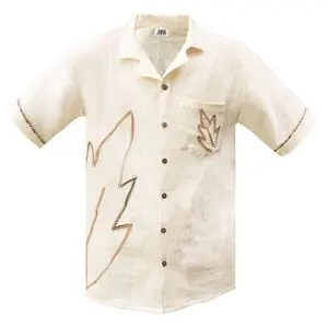 JIWYA Neutrals Neem Relaxed Kala Cotton Shirt