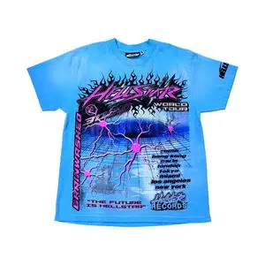 HELLSTAR Greatest Hits Neuron Tour T-shirt 'baby - Blue