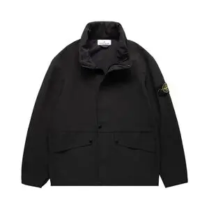 Stone Island Concealable Hood Jacket - Black