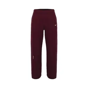 Nike X Nocta Fleece Cs Open Hem Sweatpant 'dark Beetroot - Red