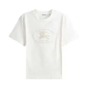 Burberry Frankie Vlvt Ks Tops 'chalk - Tan