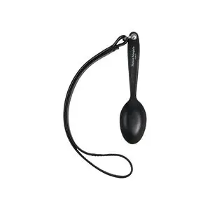 MAISON MARGIELA Spoon Charm /polished Palladium - Black
