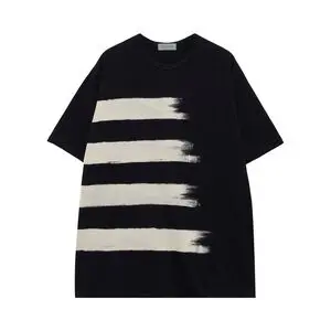 Yohji Yamamoto Round Neck Short-sleeve T-shirt - Black