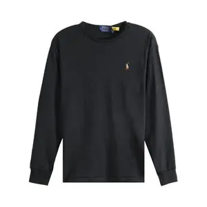 Polo Ralph Lauren Long-sleeve Soft Touch Crewneck T-shirt - Black