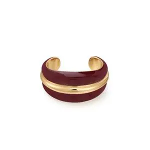 RETRO CHIC Red / Gold Ostuni Red Bangle - Red/gold