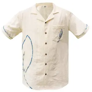 JIWYA Neutrals Asok Relaxed Cotton Shirt