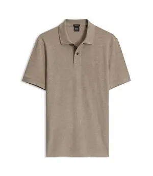 BOSS Pallas Cotton Polo Shirt - Light Brown