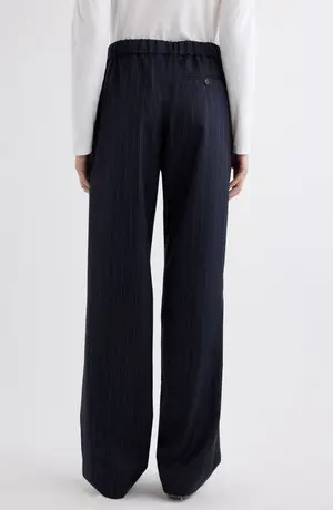 Acne Studios Pyxano Wide Leg Wool Pants