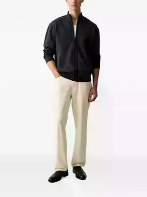 Barbour Zip-up Ribbed-trim Sweater