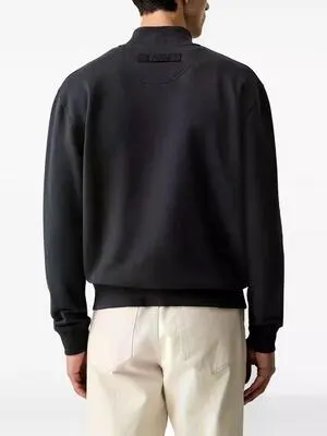 Barbour Zip-up Ribbed-trim Sweater