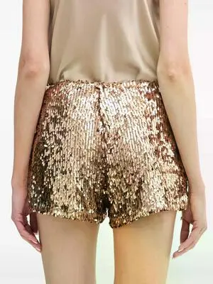 HAVEONE Sequin-embellished Shorts - Brown