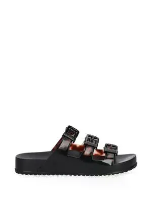 Melissa Cozy Triple Buckle-strap Slides