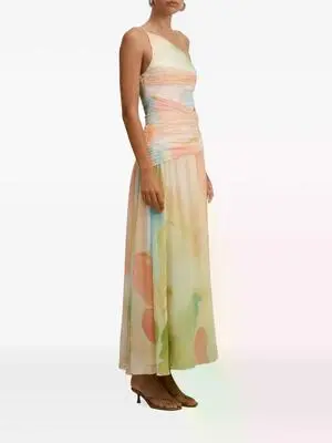 EVER NEW Connie Ruched Asymmetric Maxi Dress