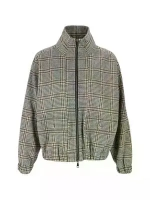 Fabiana Filippi Check-pattern Bomber Jacket