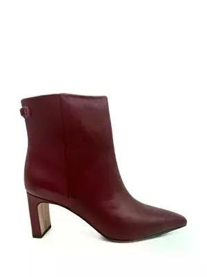 Sam Edelman Saige Leather Ankle Boots - Red