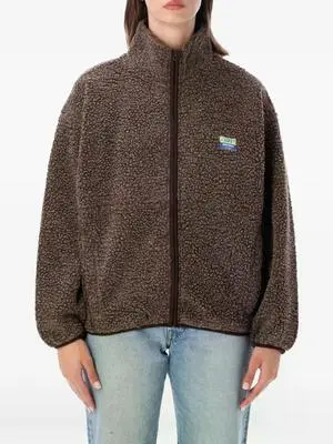 American Vintage Hoktown Fleece Zip-up Jacket - Brown