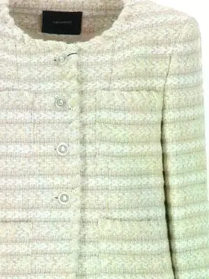 THELAURENT Tweed Frayed-edge Jacket