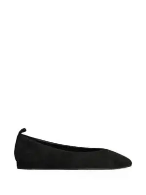 BIANCADI Square-toe Ballet Flats - Black