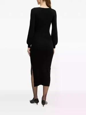 MORGAN V-neck Belted Midi Dress