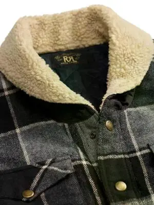 Ralph Lauren Check-pattern Fleece-collar Jacket
