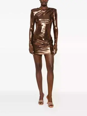 Retrofete Millee Shoulder-pad Mini Dress