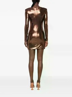 Retrofete Millee Shoulder-pad Mini Dress