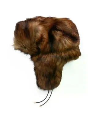 Patrizia Pepe Faux-fur Trapper Hat - Brown