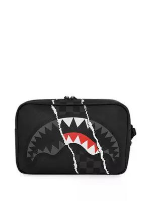 SPRAYGROUND Shark Central Checkered Clutch Bag