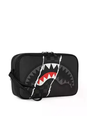 SPRAYGROUND Shark Central Checkered Clutch Bag