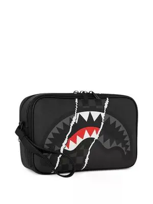 SPRAYGROUND Shark Central Checkered Clutch Bag