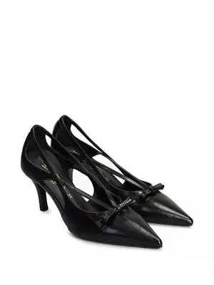 BIANCADI Bow-detail Cutout Pumps
