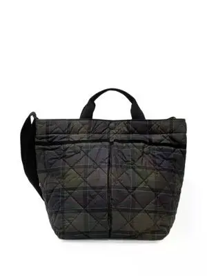 Barbour Tartan Liddesdale Quilted Tote Bag