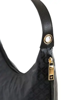 GHERARDINI Logo-pattern Curved Shoulder Bag