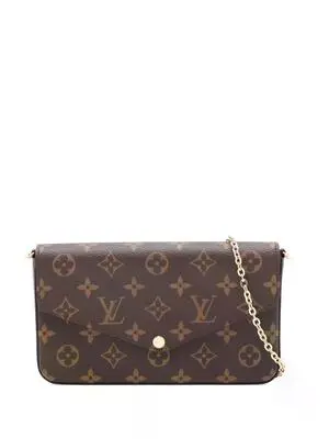 LOUIS VUITTON 2021-2026 Monogram Pochette Felicie Crossbody Bag - Brown