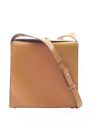 Celine 2006 Leather Turnlock Crossbody Bag - Brown