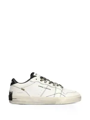 CRIME LONDON Playoff Distressed Sneakers - White