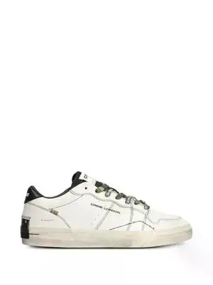 CRIME LONDON Playoff Distressed Sneakers - White