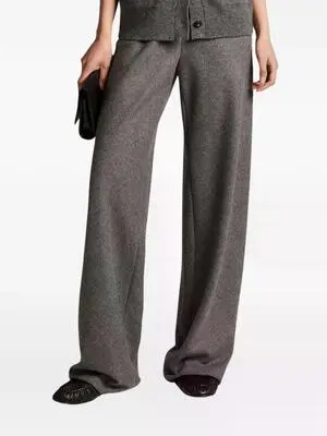 Vince Colette Fine-knit Wide-leg Trousers