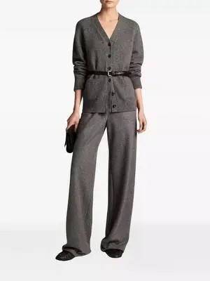 Vince Colette Fine-knit Wide-leg Trousers
