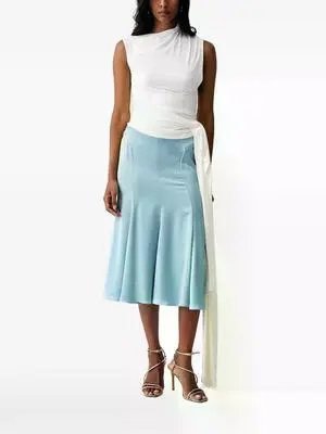 Bardot Ruched Tie-waist Top