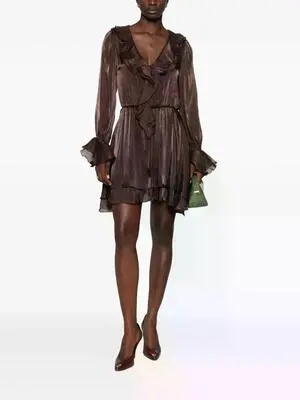 PHILIA LOFT Ruffled Tiered Mini Dress